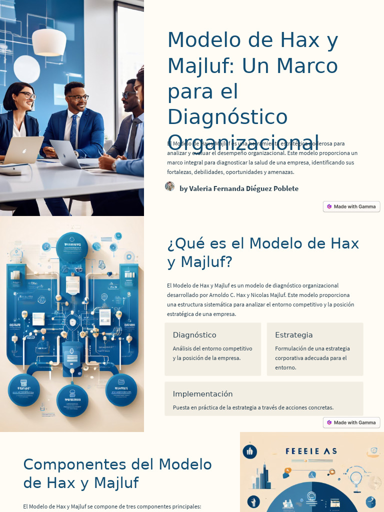 Modelo de Hax y Majluf Un Marco Para El Diagnostico Organizacional | PDF