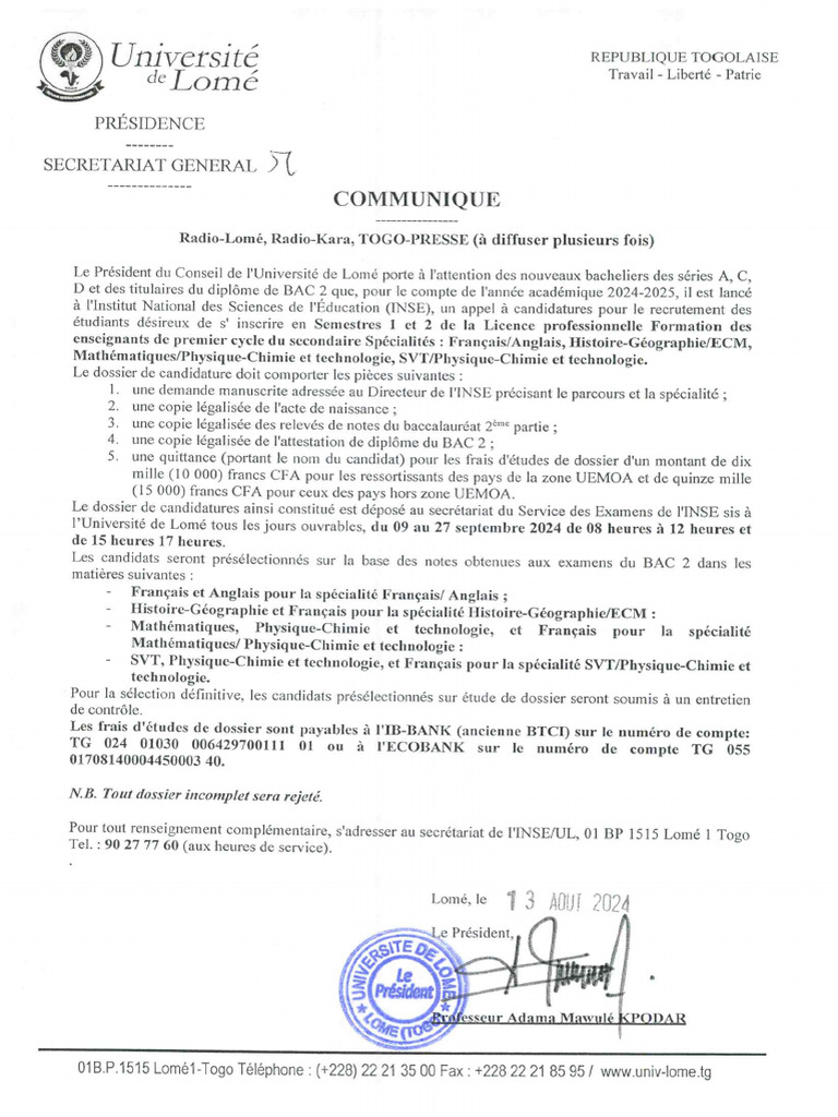 Concours INSE 2024-2025 | PDF