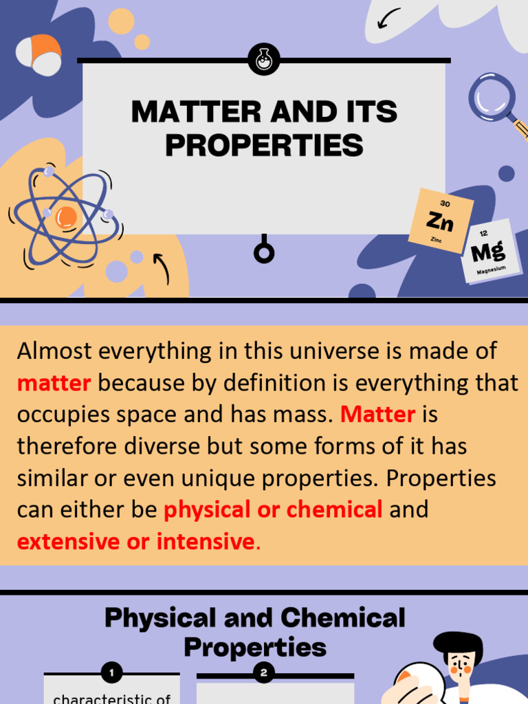 Matter and Its Properties | PDF