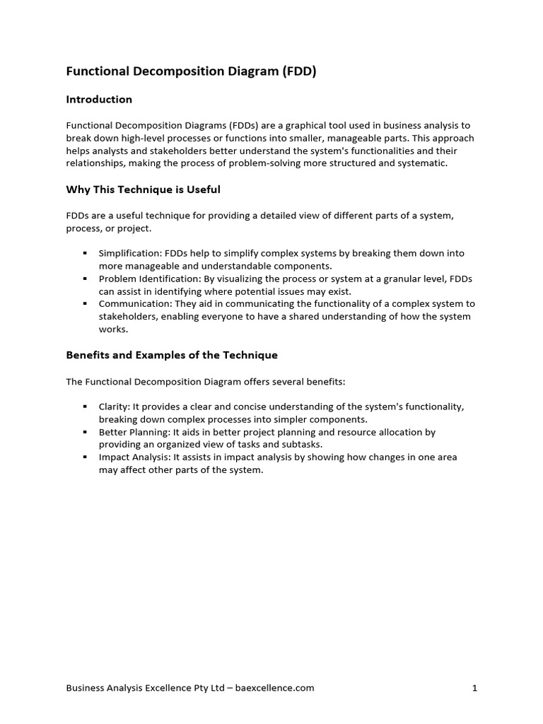 3.2 Study Notes Functional Decomposition Diagram v1 | PDF