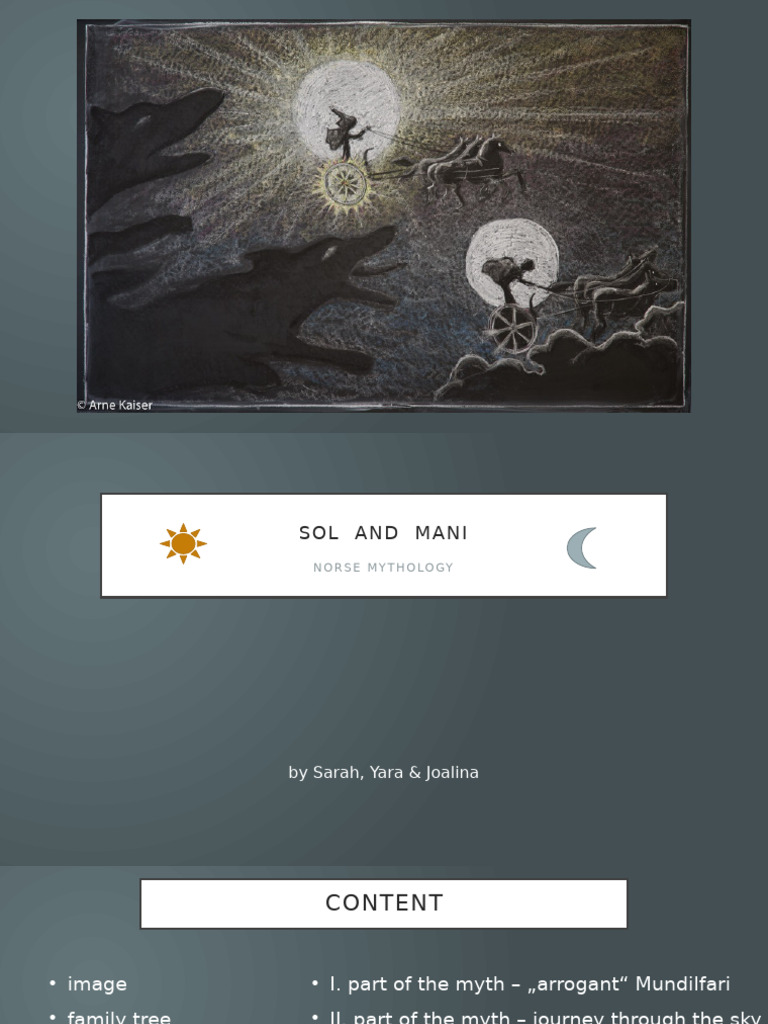 Norse Mythology - Sol and Mani | PDF