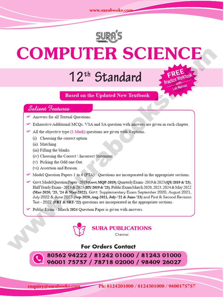 SG 91 XII Computer Science (EM) MG Sample | PDF