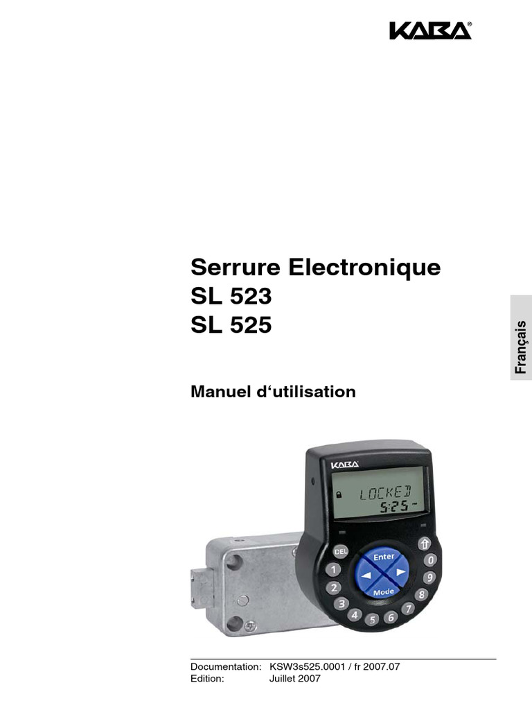 Kaba 525 Notice Complete | PDF