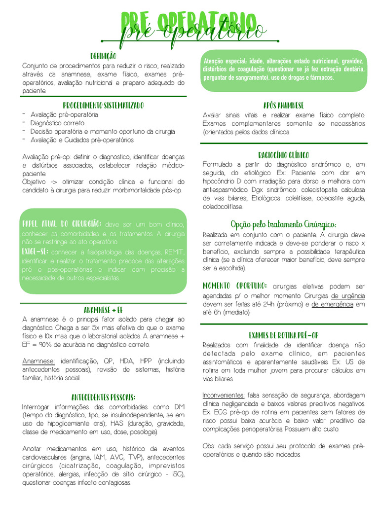 Pré-Operatório | PDF