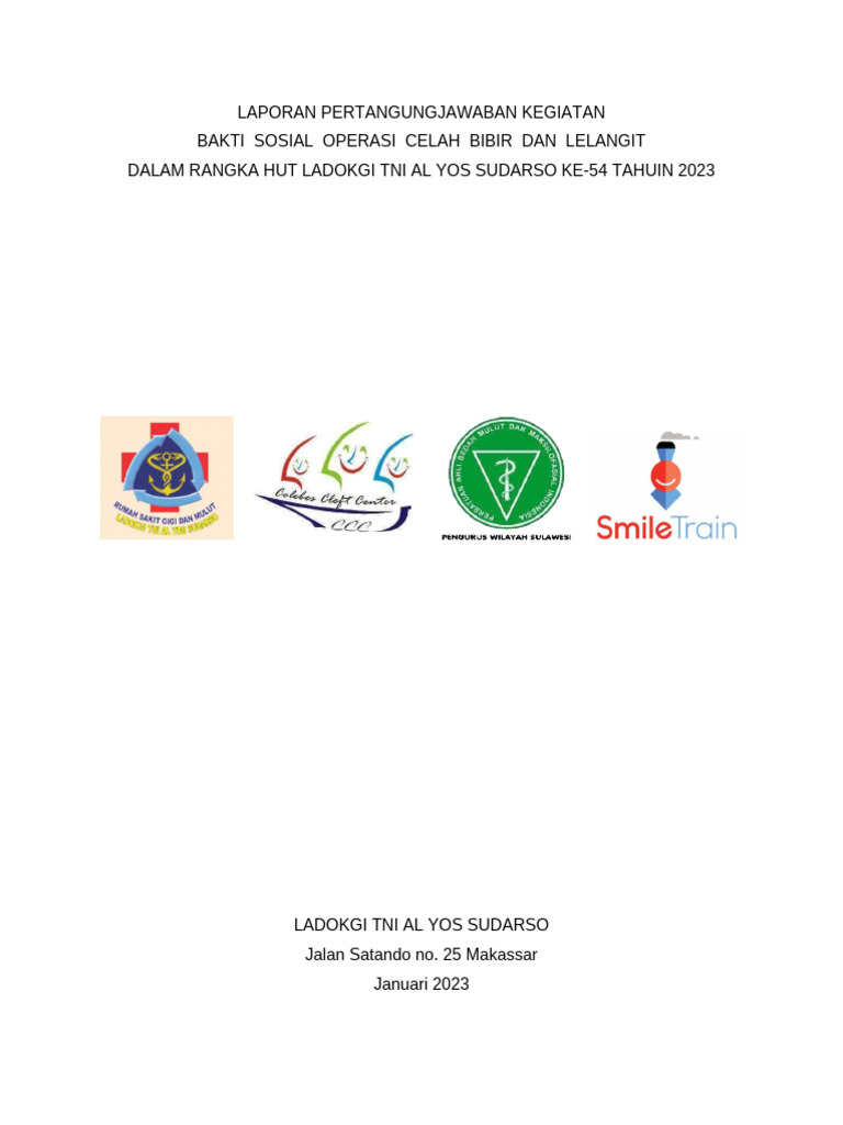 LPJ Baksos CBL Hut Ladokgi | PDF
