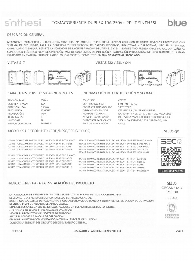 Ficha Tecnica - PC 31723 - GUIA EG07-711 - 05.07.2024 | PDF