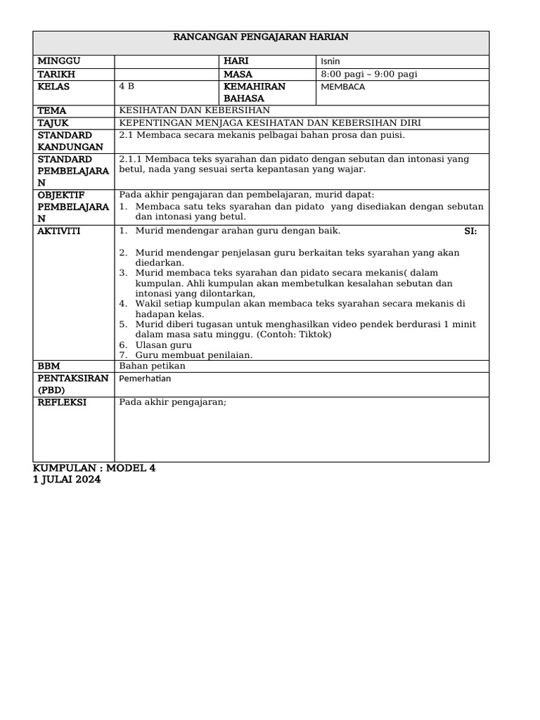 Model 4 PBMP M1 M2 M3 | PDF
