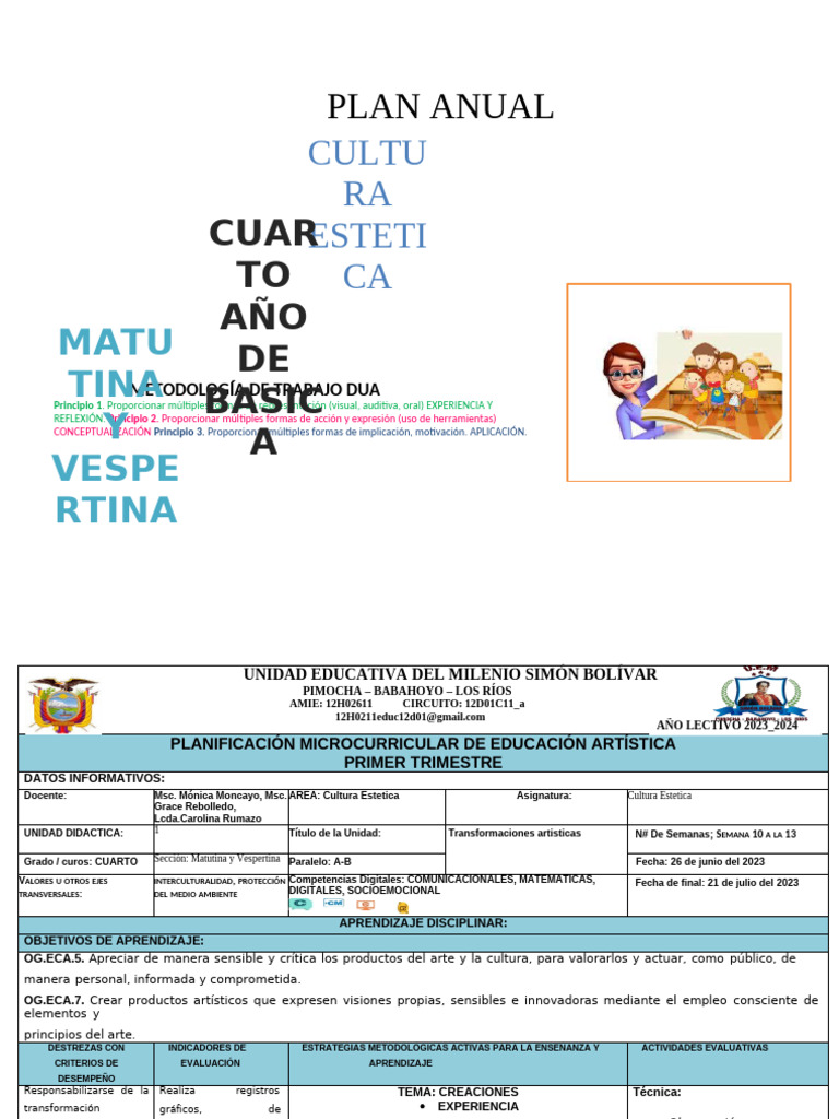 Plan Anual Eca | PDF