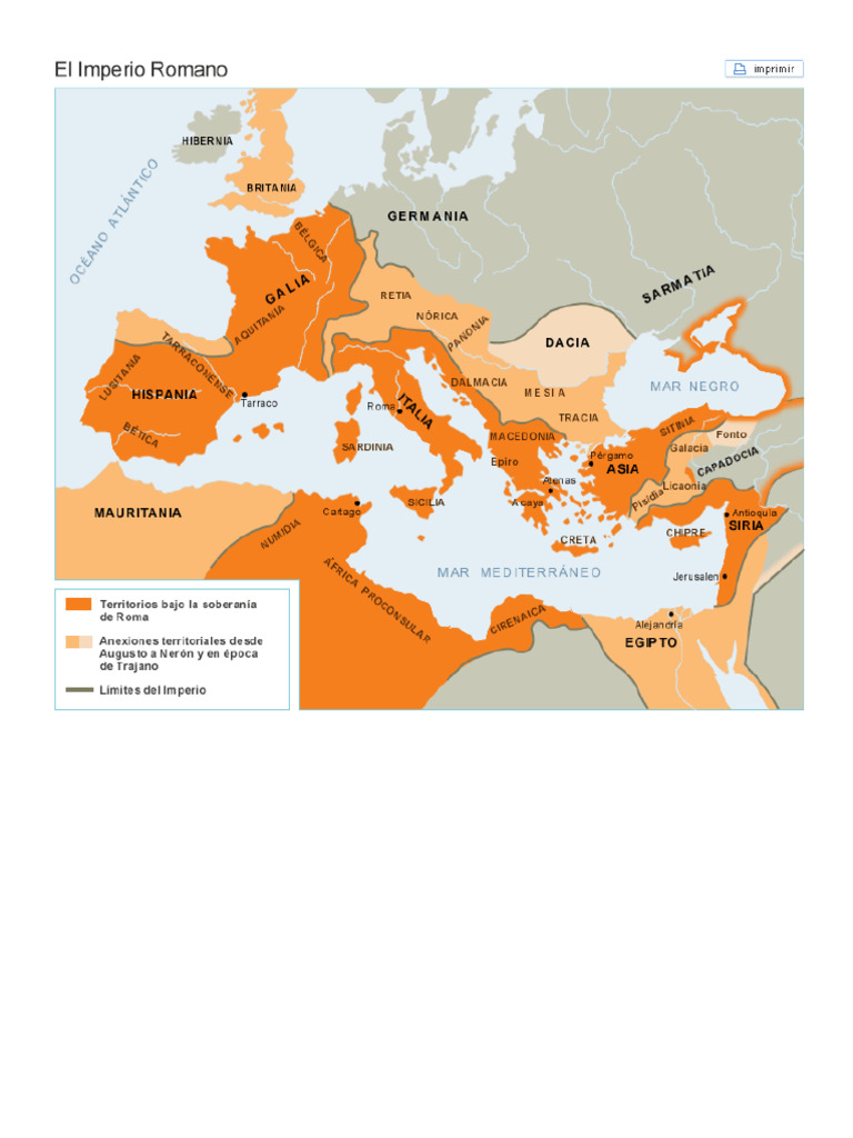 Mapa_ El Imperio Romano | PDF