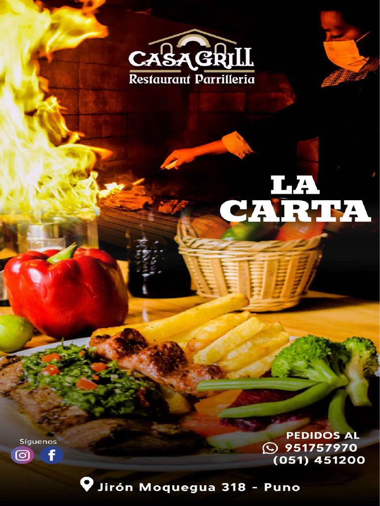 Carta Casa Grill - 2024 | PDF
