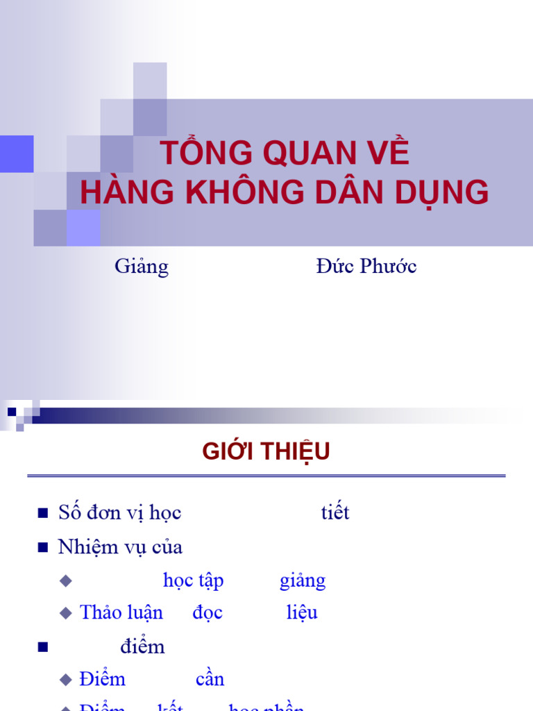 T NG Quan Hàng Không G I L P | PDF