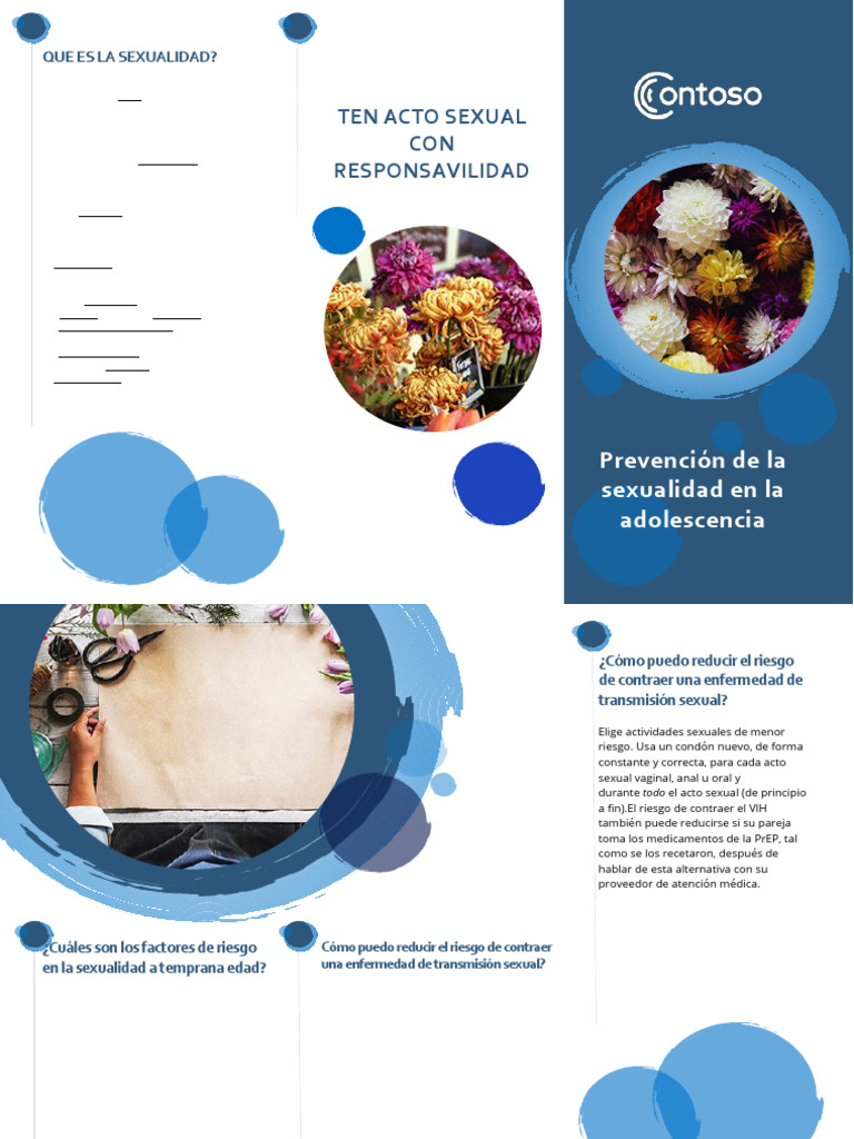 Triptico La Sexualidad | PDF | La sexualidad humana | Actividad sexual humana