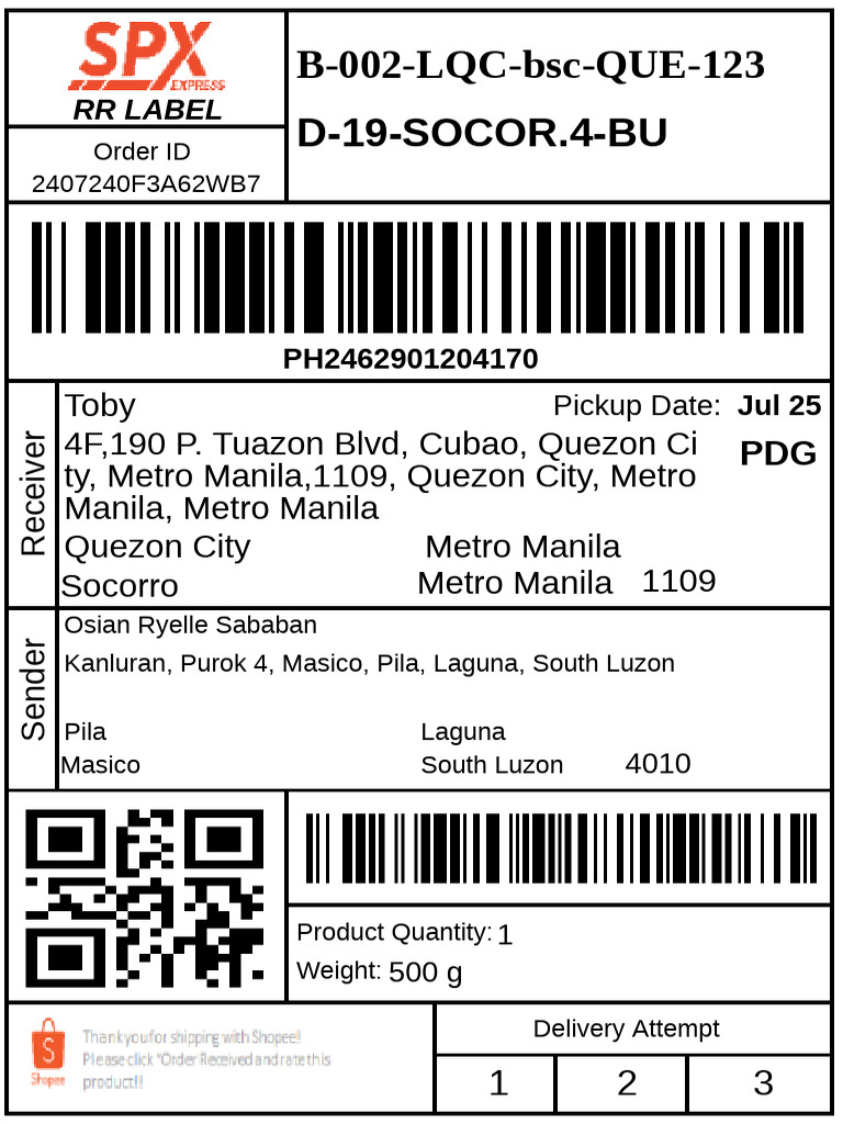 Get Return Label | PDF