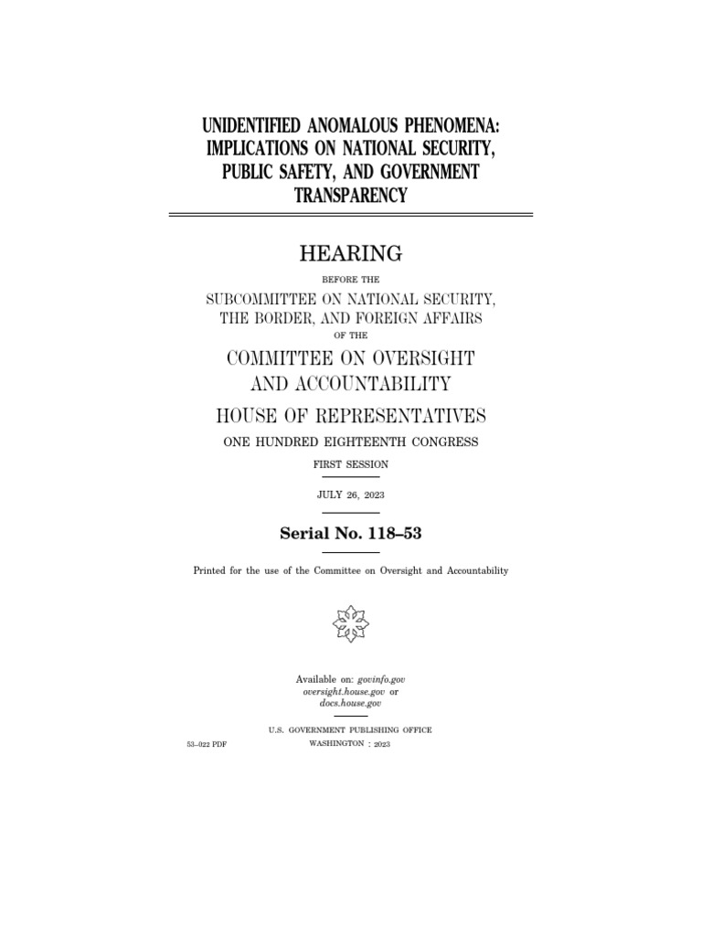 HHRG 118 GO06 Transcript 20230726 | PDF