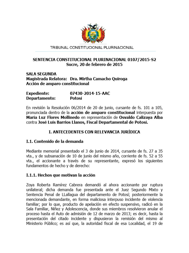 SCP 0107-2015-S2 DEL 20-02-2015 AAC III.2. Fundamentación de las ...