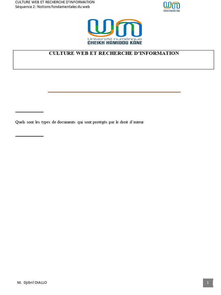 TD Séquence 2 | PDF