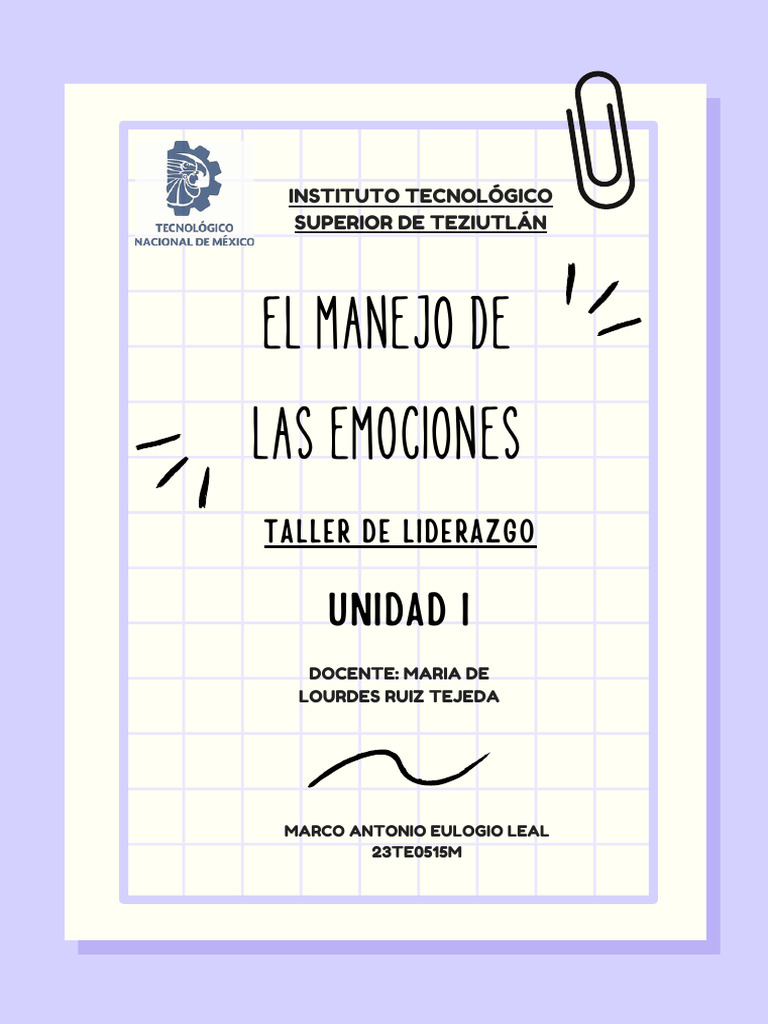 El Manejo de Las Emociones | PDF