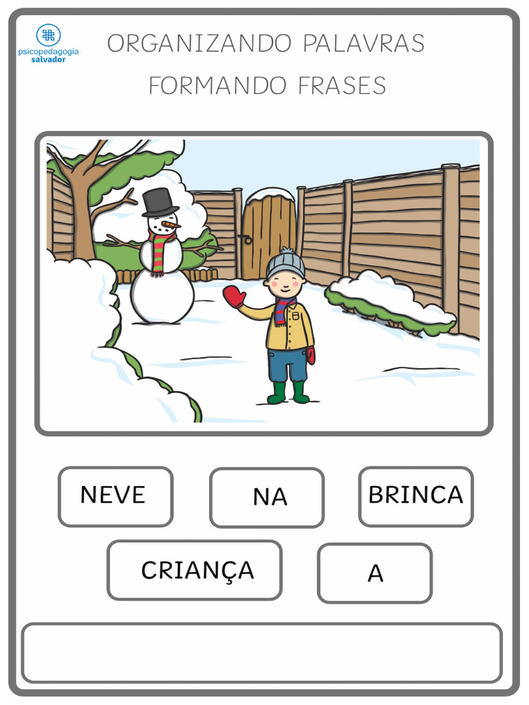 Organizando Palavras - Formando Frases | PDF