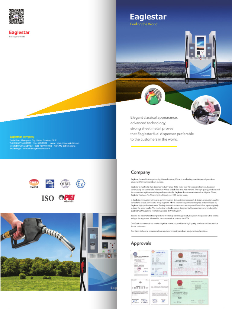 2020 Eaglestar New Brochure of Fuel Dispenser | PDF