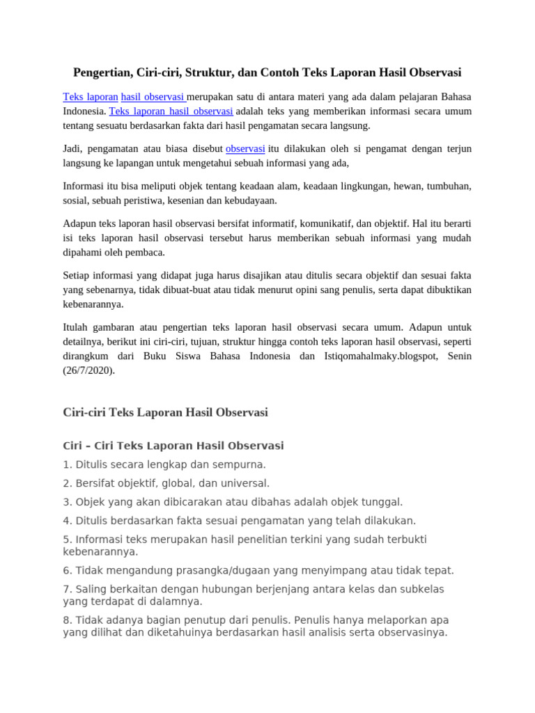 materi ajar LHO | PDF