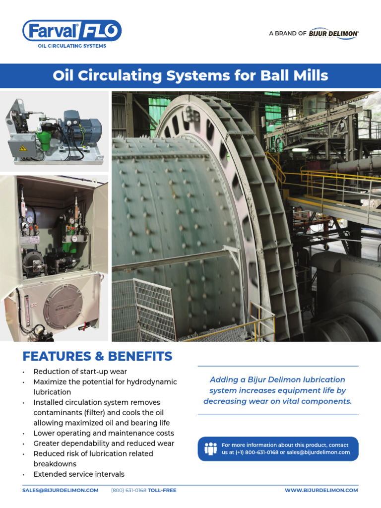 OCS Cement Ball Mills - FL | PDF | Bearing (Mechanical) | Technology & Engineering