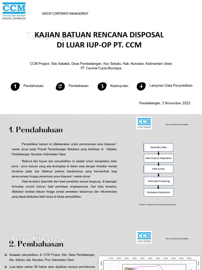 Kajian Batuan Rencana Disposal Luar IUP | PDF