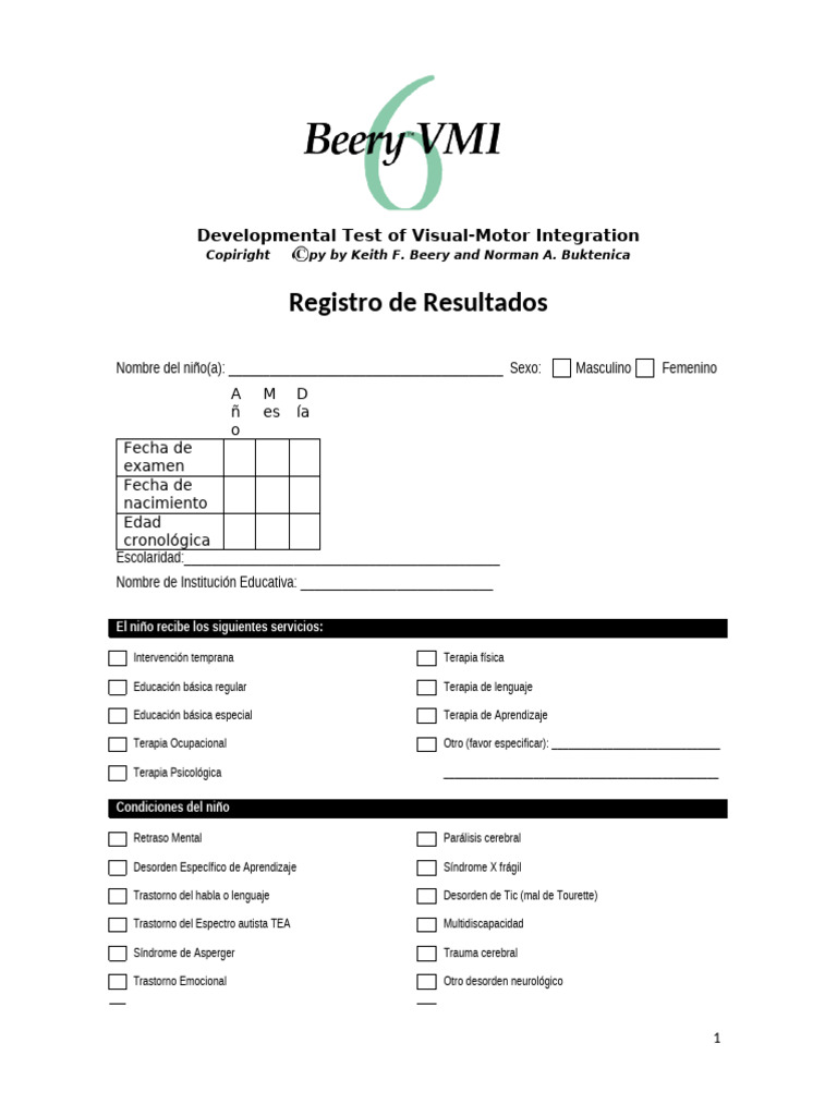 Beery Resultados | PDF