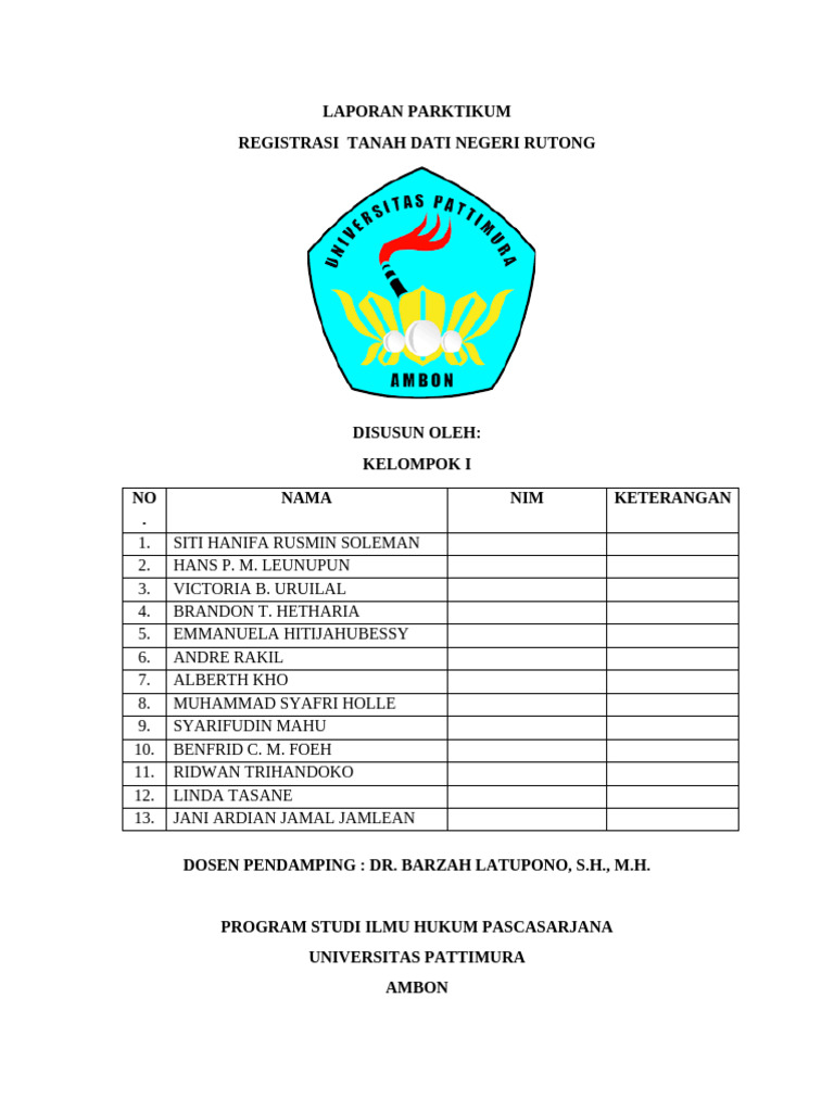 HALAMAN SAMPUL Tugas Lengkap | PDF HALAMAN SAMPUL Tugas Lengkap | PDF