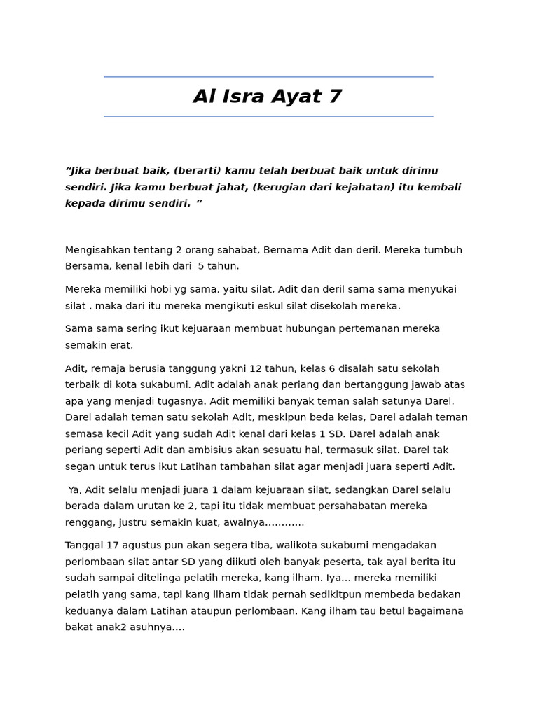 Al Isra Ayat 7 | PDF