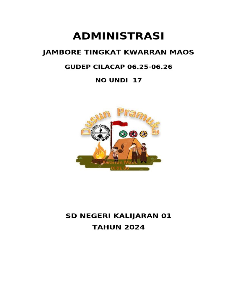 Cover Adm Jambore | PDF