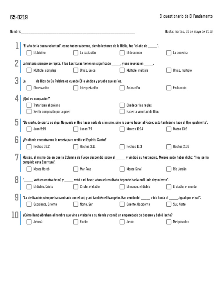 YF Quiz - 65-0219 | PDF