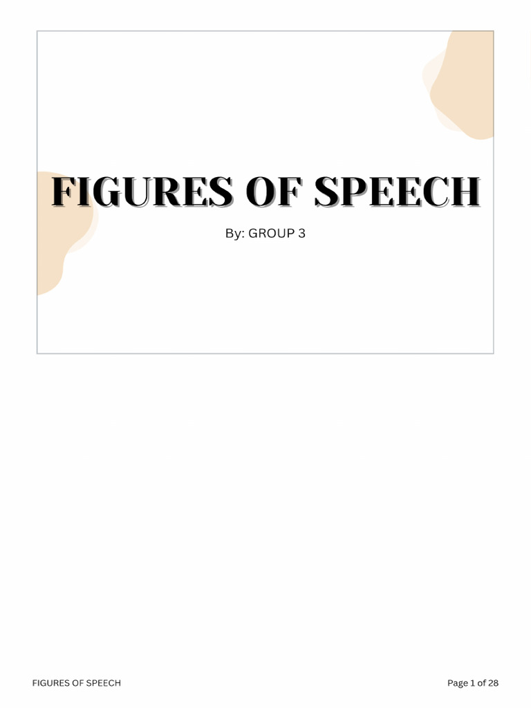Figures of Speech | PDF