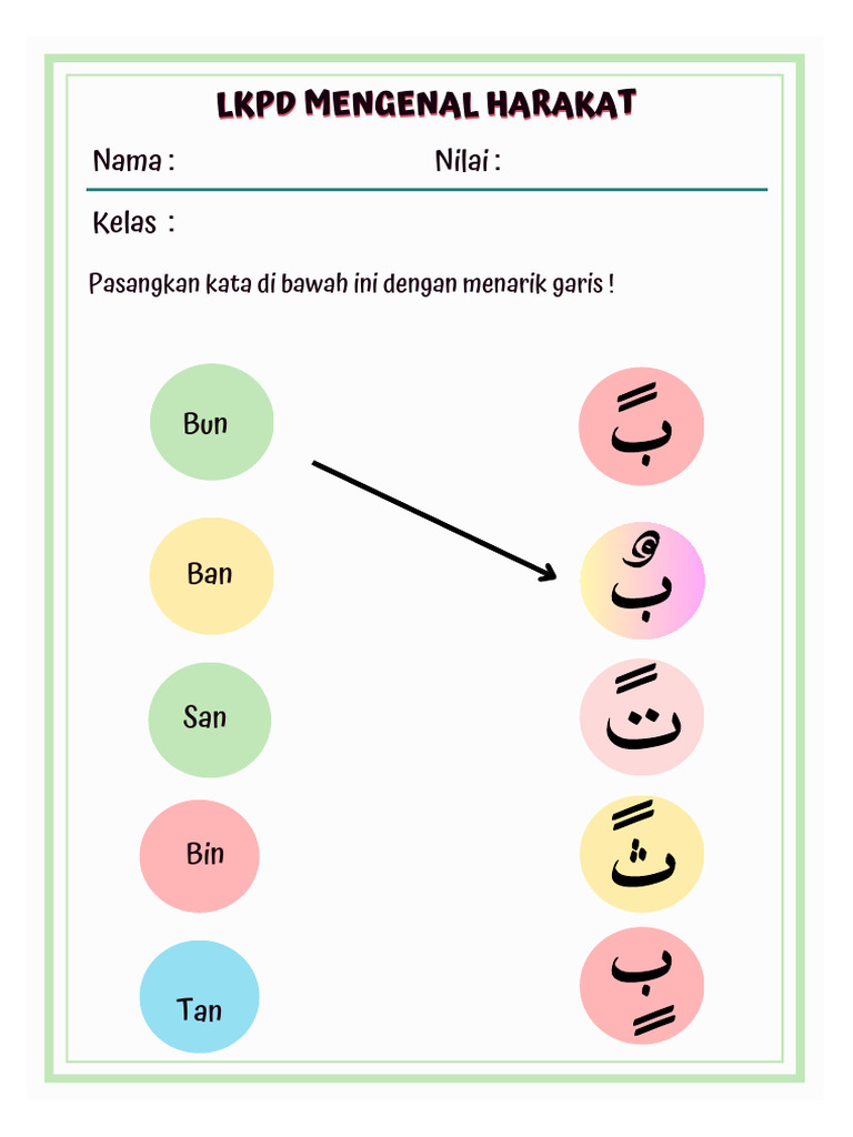 LKPD Kelas 1 Harakat | PDF