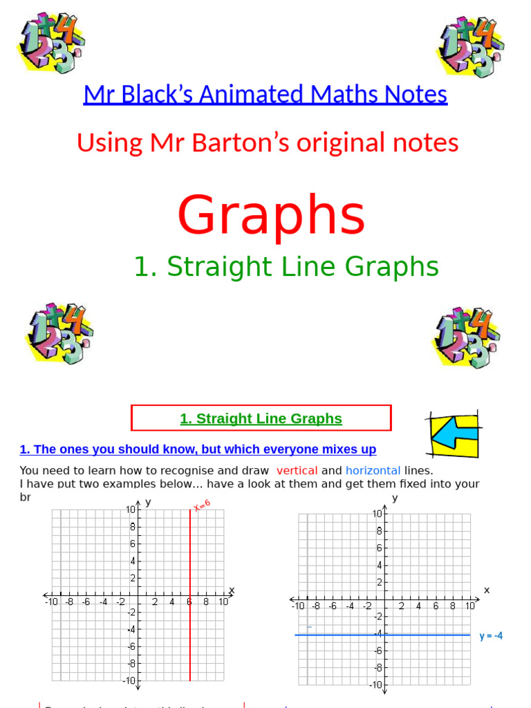 Straight Line Graphs | PDF