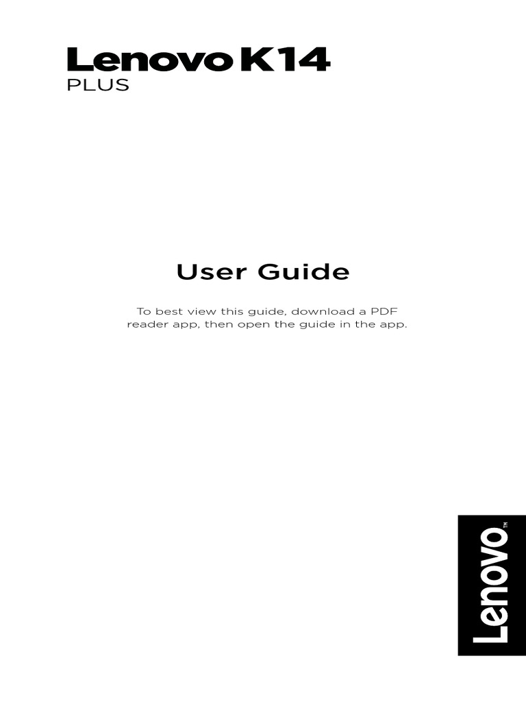 Lenovo K14 Plus APEM UG en Us SSC8D28300-B | PDF