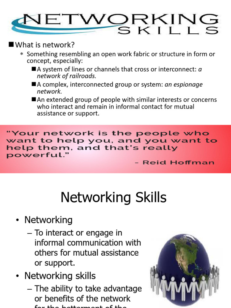 Networking Skills | PDF