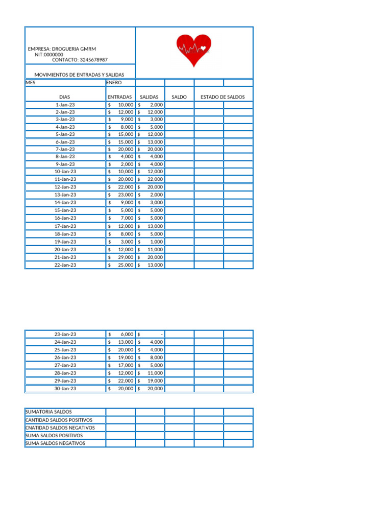 Taller Excel 3 Adrian Rincon | PDF