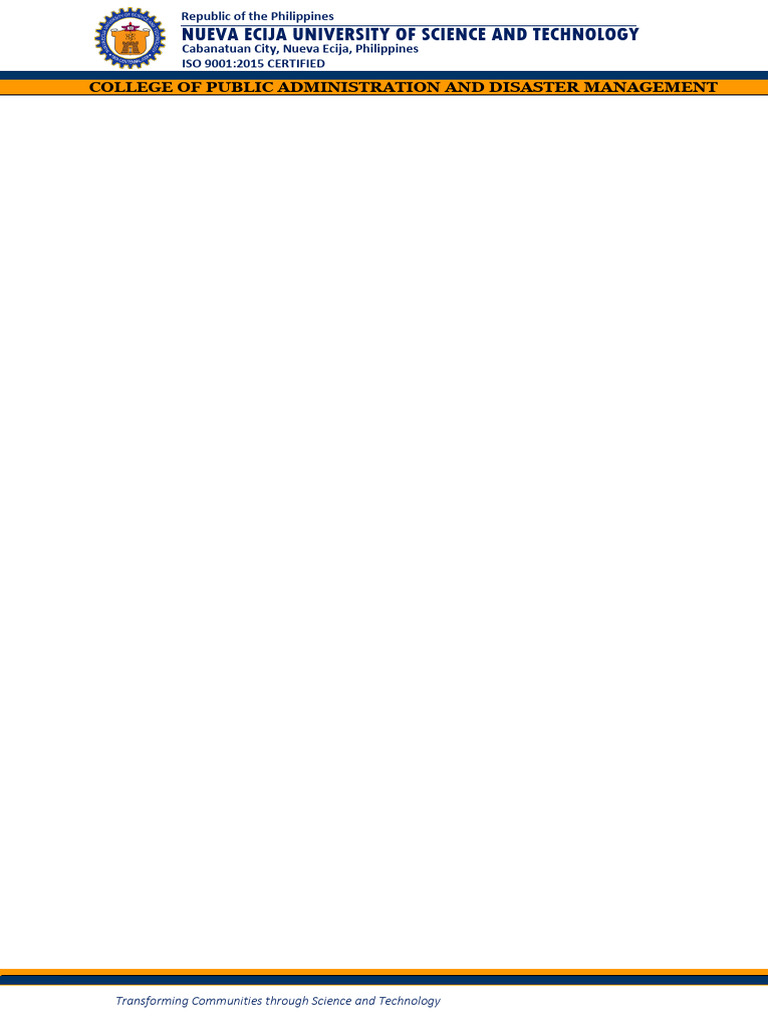 MPA Program Overview for NEUST | PDF | Thesis | Computers