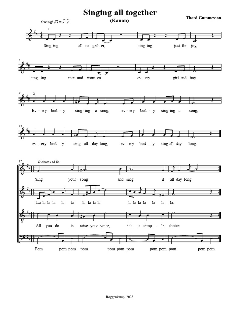 03 Singing All Together | PDF