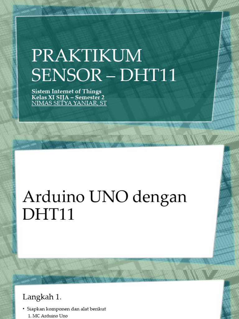 Praktikum Sensor DHT11 - 9 | PDF