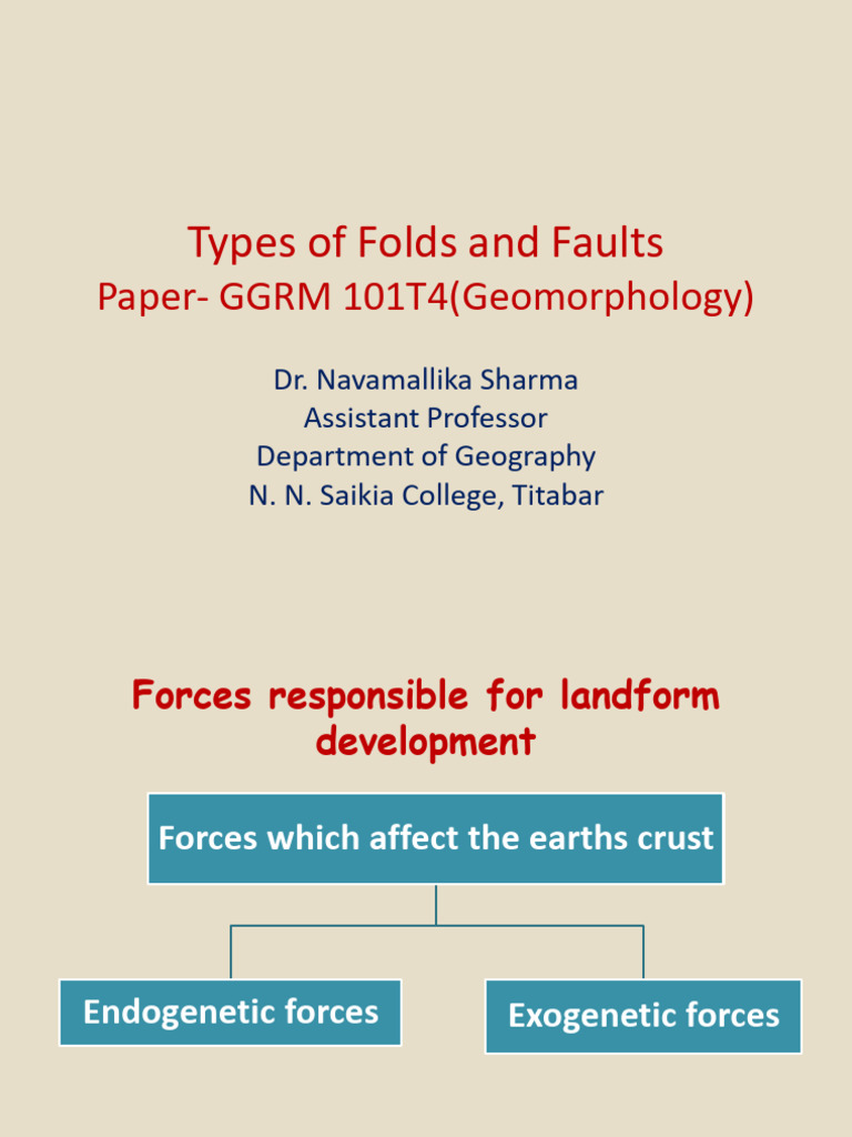Types of Folds and Faults | PDF