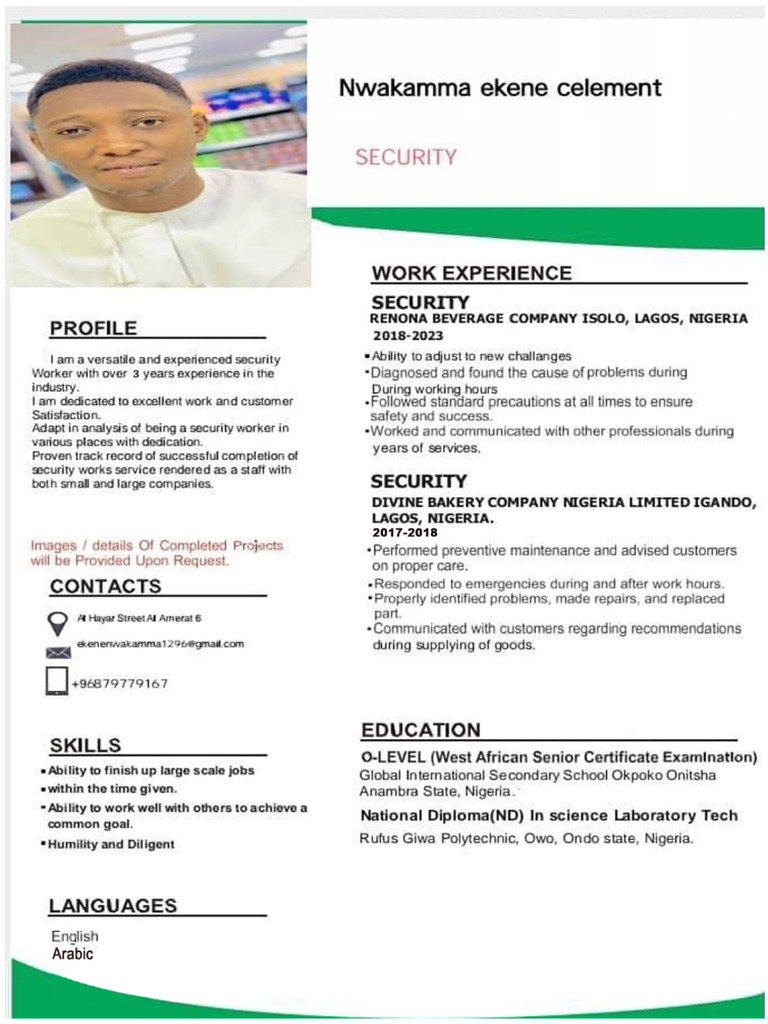 Security CV | PDF