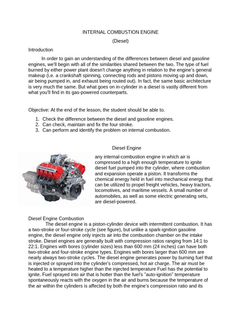 Internal Combustion Engine | PDF