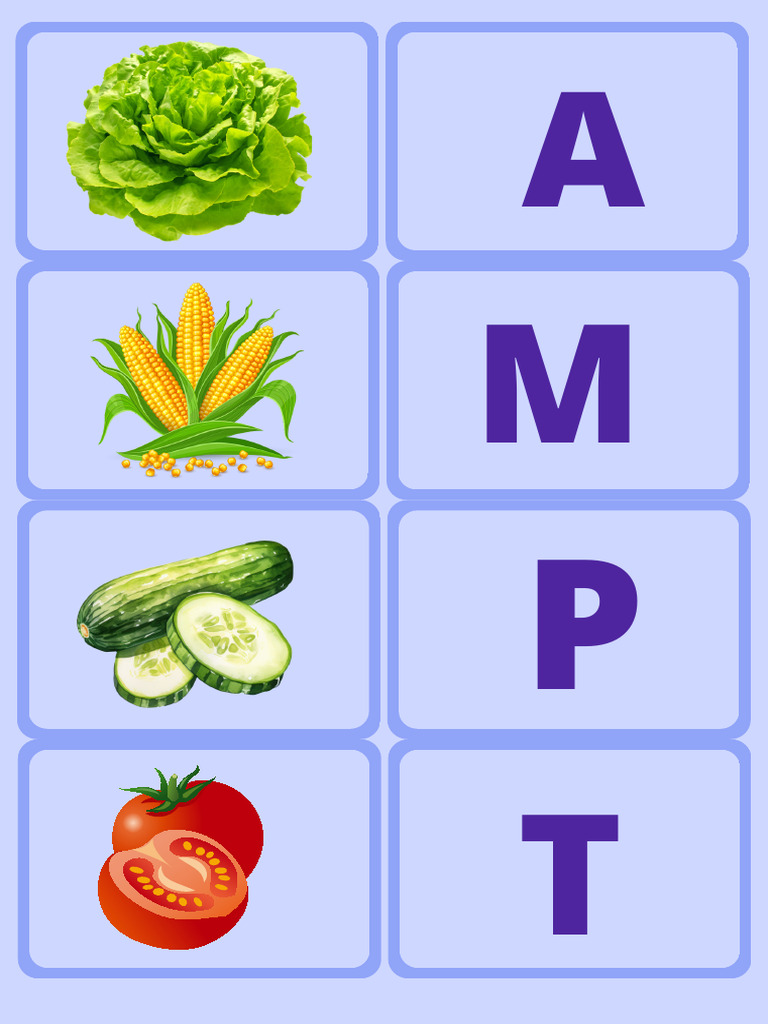 Jogo Da Memória Alimentos 1 | PDF