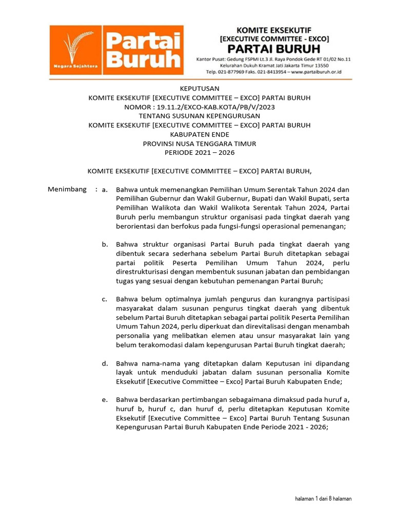 SK Ende Revisi | PDF