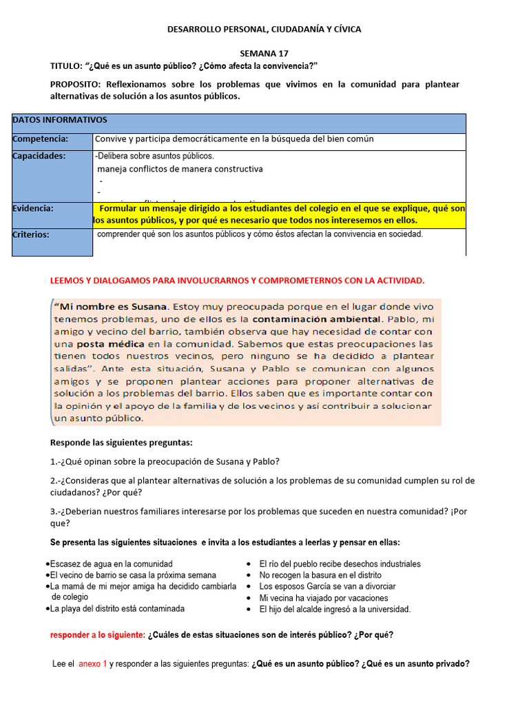 DPCC 2 Semana 17 | PDF