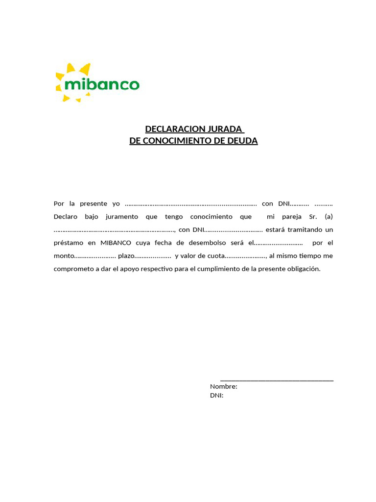 Conocimiento de Deuda | PDF