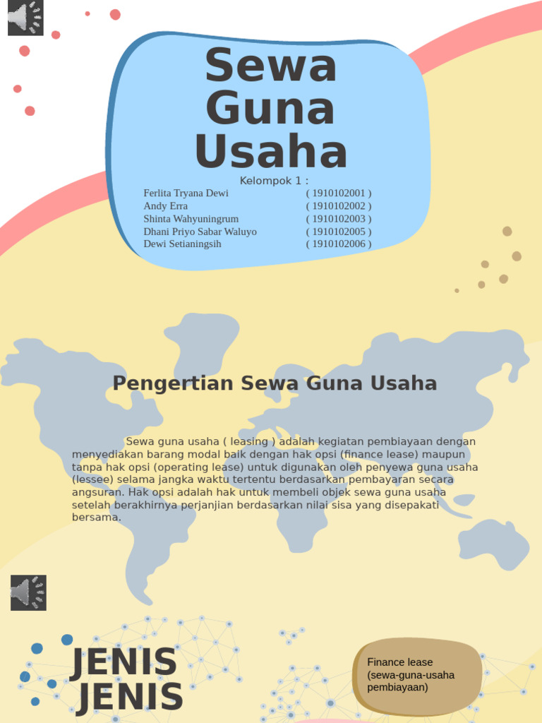 BLKL Kelompok 1 (Sewa Guna Usaha) | PDF