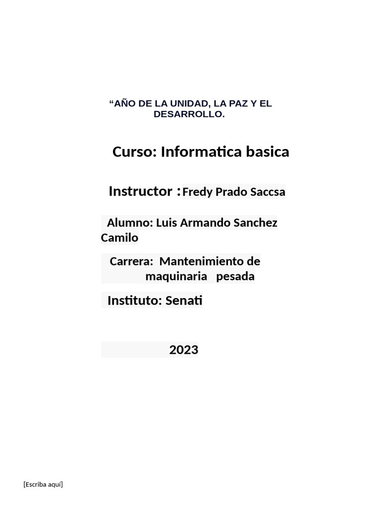 Tarea de Informatica | PDF