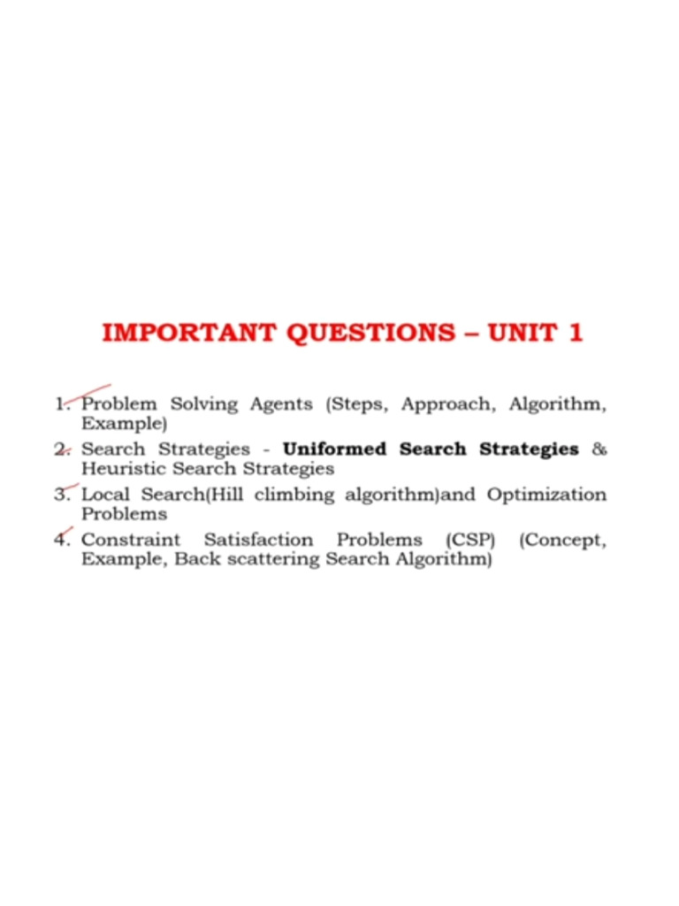 CS3491 - AI & ML Important Questions | PDF